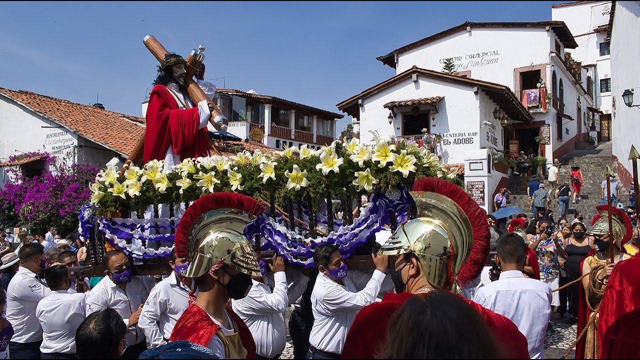 Taxco semana santa 2022 procesión de las tres caídas - YouTube