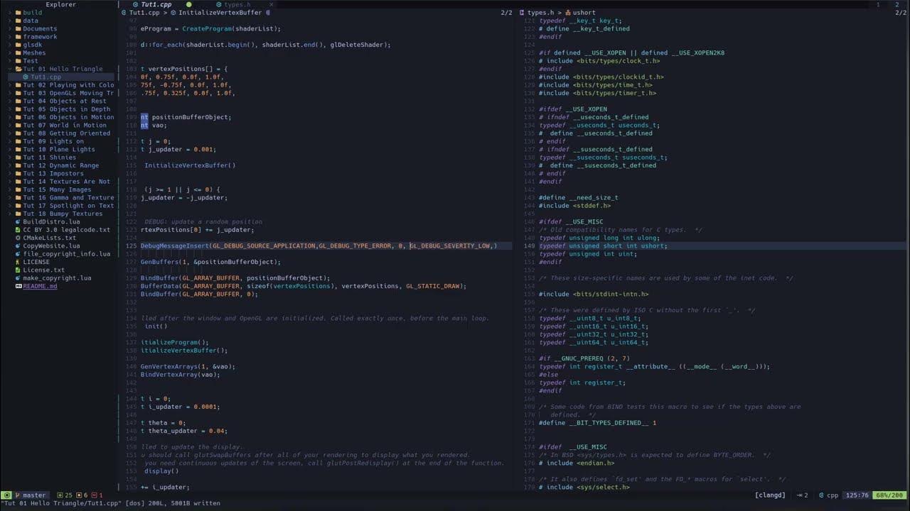 My first OpenGL challenge - YouTube