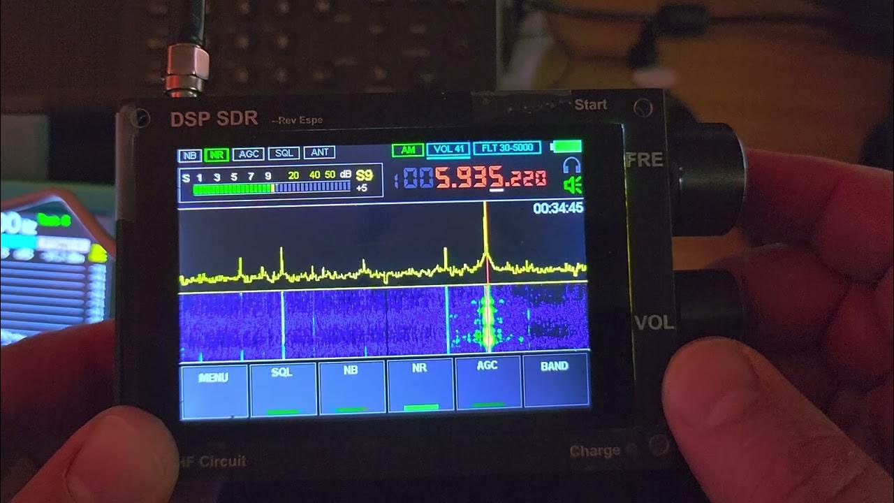 DSP SDR Malachite clone tuning 49 meter band shortwave we can see it easily overloads - YouTube