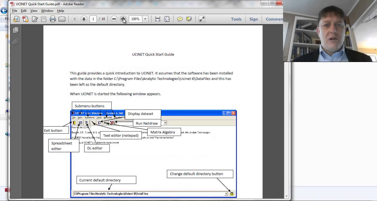Installing and Working Around the Oddities of UCINET Software - YouTube