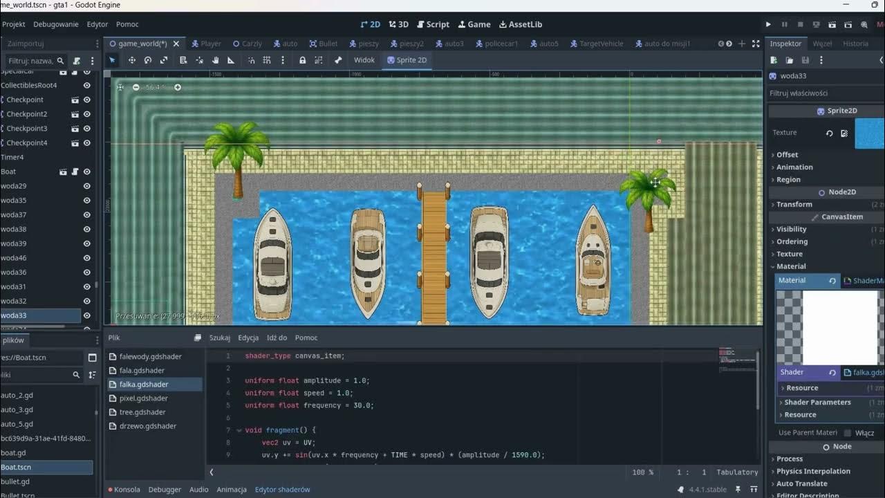 Making 2D Game in GODOT - Animated Trees On Map. - YouTube