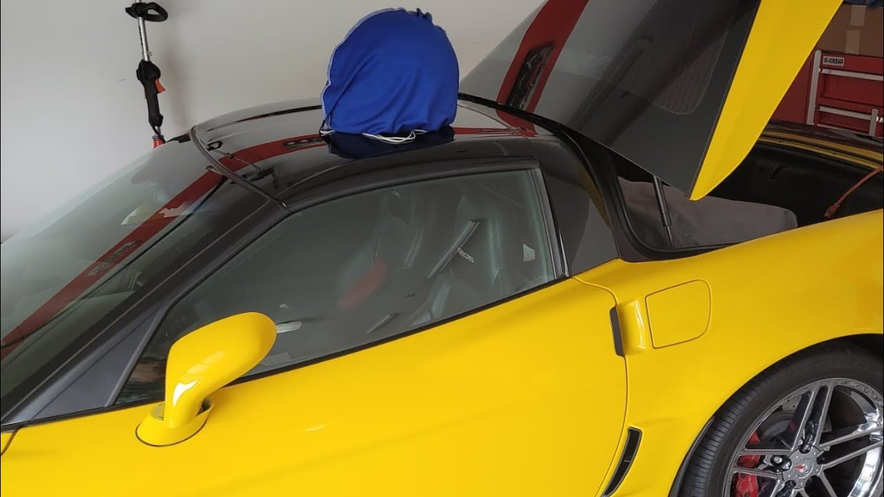 Installed Battery Charger on C6 ZO6 CORVETTE - YouTube