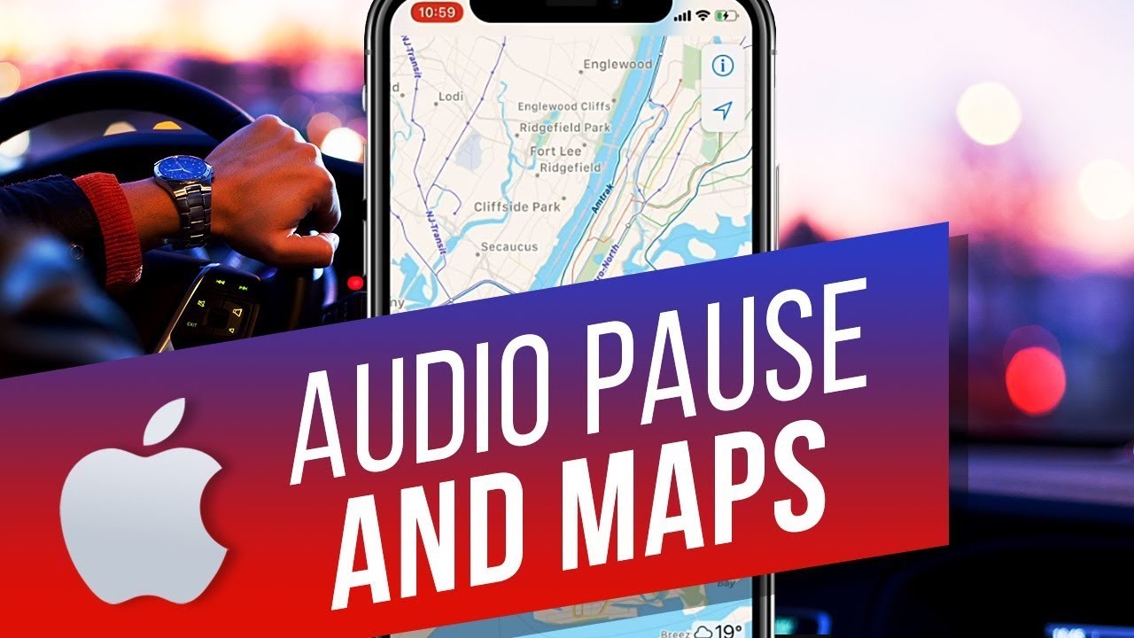 How to Pause Spoken Audio During Map Directions on iPhone - YouTube