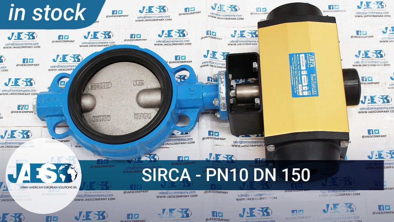 SIRCA PN10 DN 150 (IN STOCK) Butterfly valve with actuator - Valvola a ...