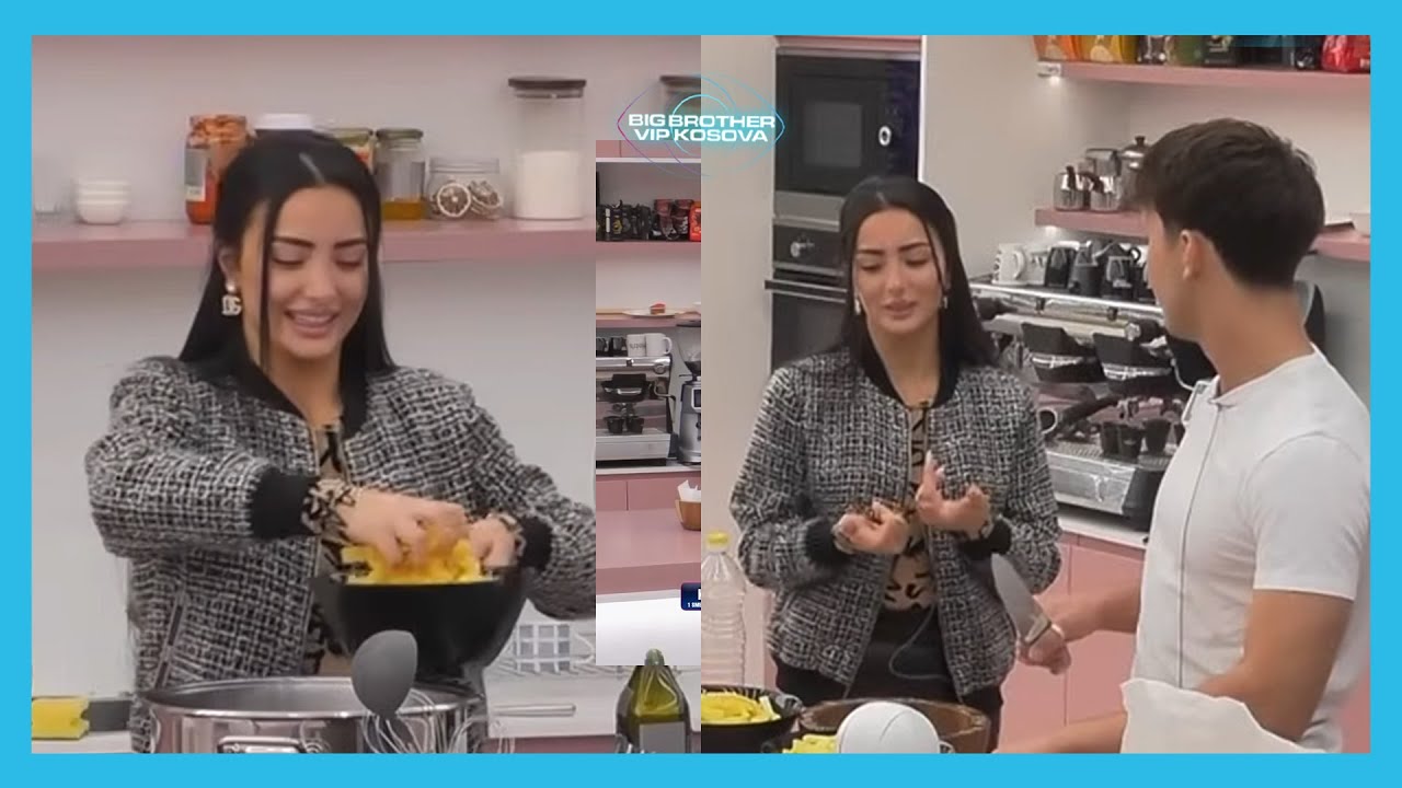 Alba dhe Blerando fillojnë përgatitjen e darkës - Big Brother VIP ...