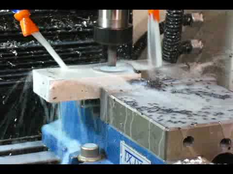 Mikini 1610L CNC machining center - Circular interpolating in 1045 ...
