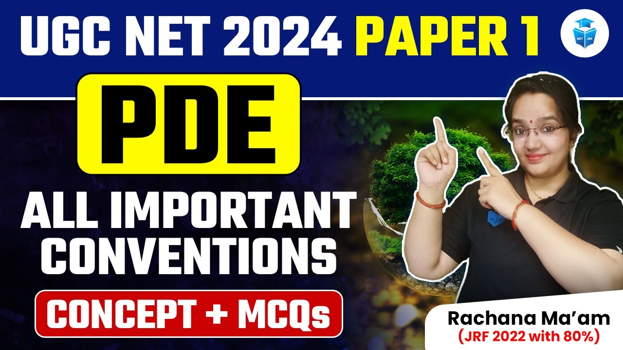 UGCNET Paper 1 PDE | All Important Conventions Concepts + MCQs by Rachana Mam | UGC NET 2024 ...