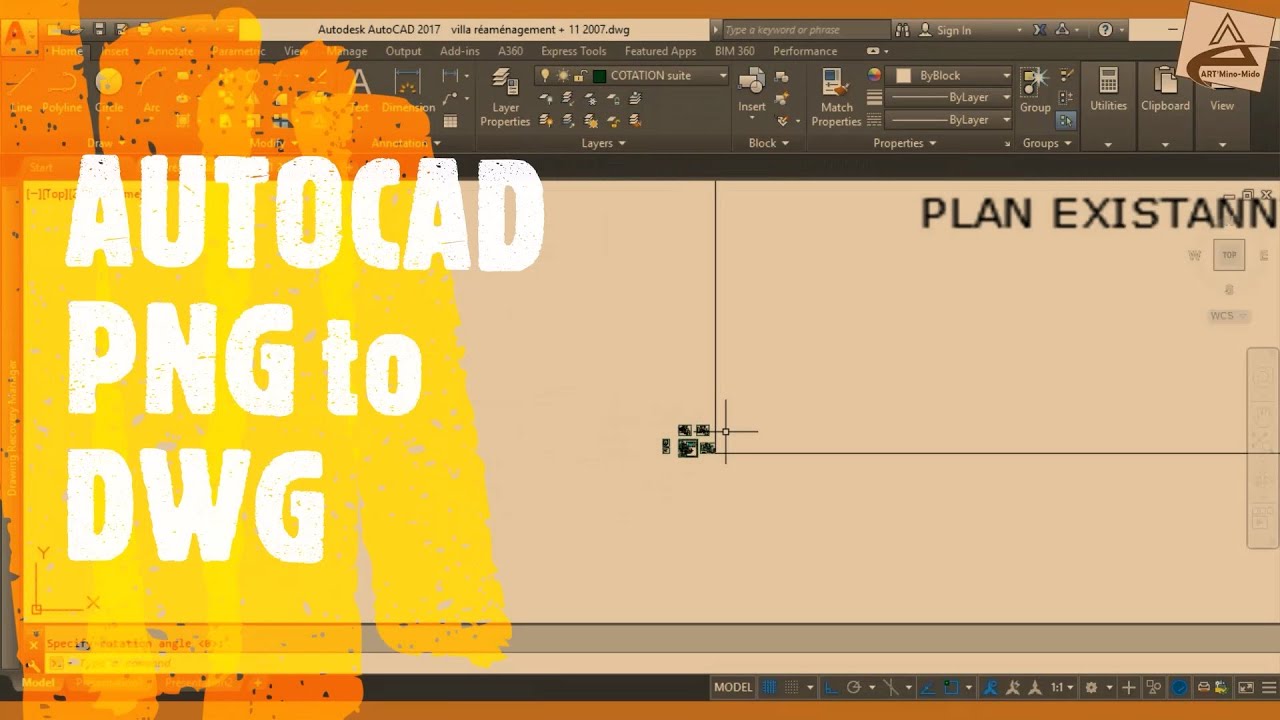 AUTOCAD PNG TO DWG - YouTube