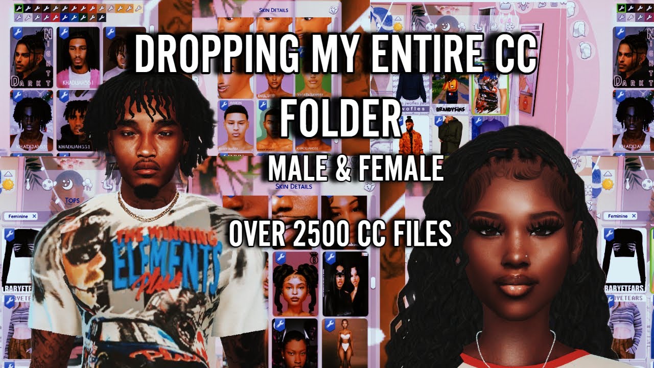 MY ENTIRE CC FOLDER | MALE & FEMALE CC 2024 - YouTube
