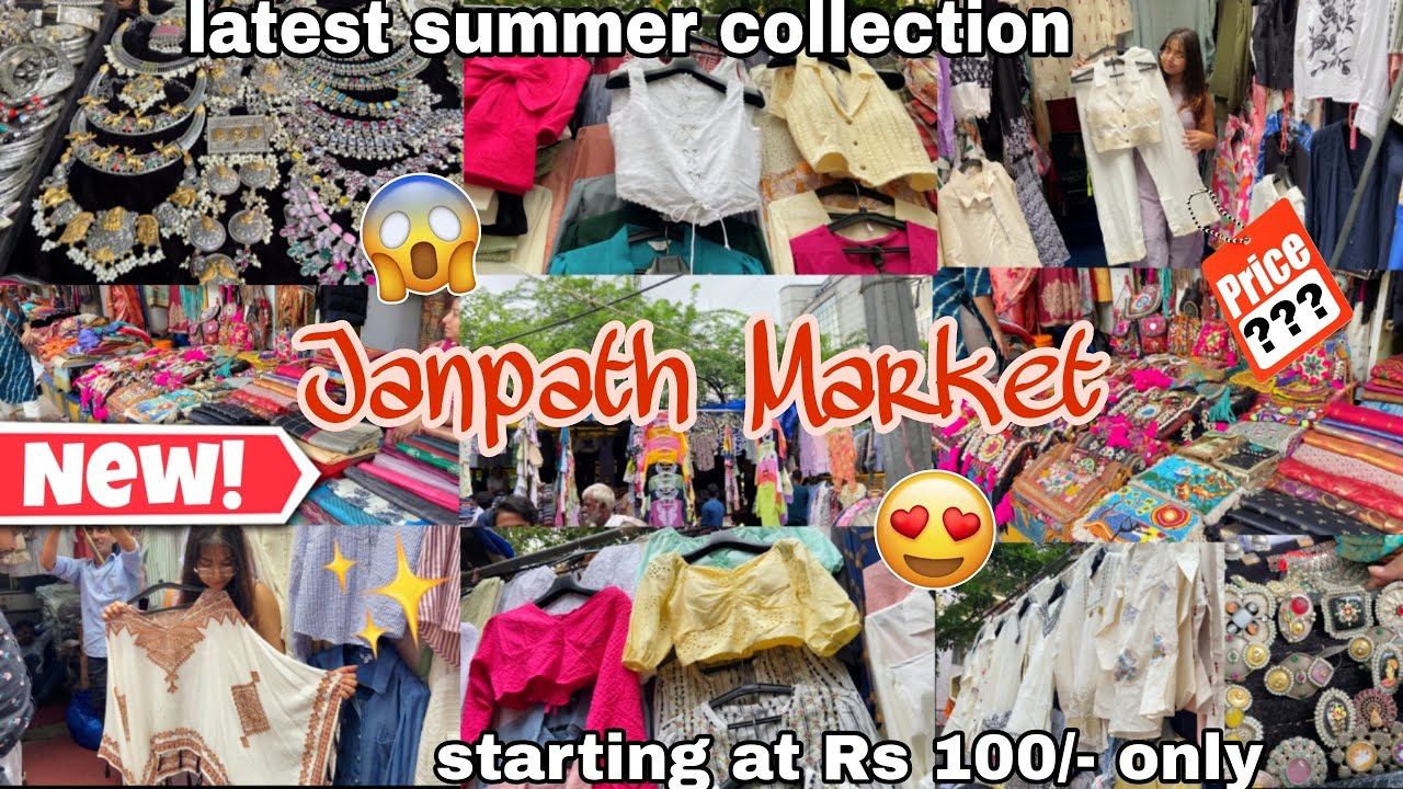 Janpath Market New Delhi and Gujrati Lane ️ || Janpath Market || Latest ...