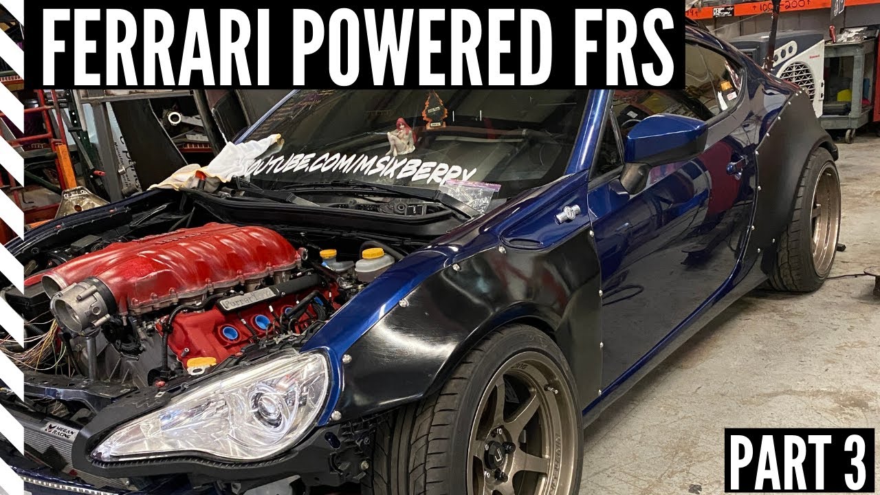 Giant Ferrari Intake Coming Out Of An FRS Hood - Ferrari Powered FRS ...