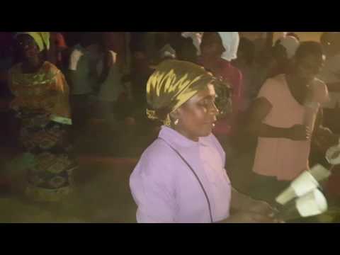 PRESBYTERIAN CHURCH IN CAMEROON. Hallelujah choir Kake 2, Kumba  in a wake keeping service.