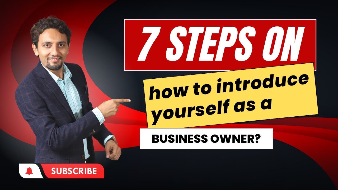 How should be a business owner introduction? | Manish Jain | MJ Academy ...
