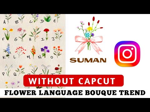 How to make flower language wallpaper | Flower Bouquet TikTok Trend ...
