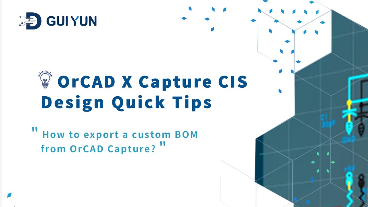 05.How to export a custom BOM from OrCAD Capture? - YouTube