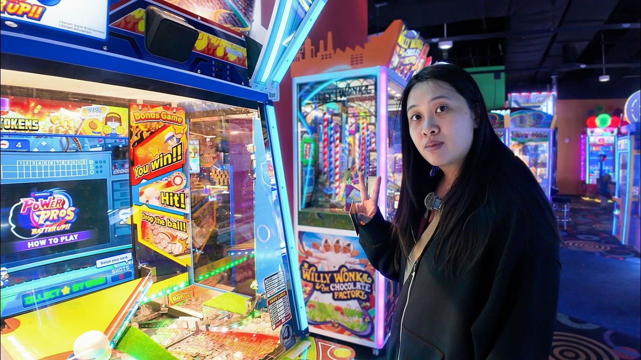 New Baseball Coin Pusher With Bonus Points | Round 1 Arcade - YouTube