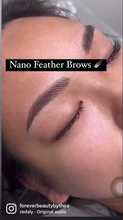 Nano feather brows - YouTube