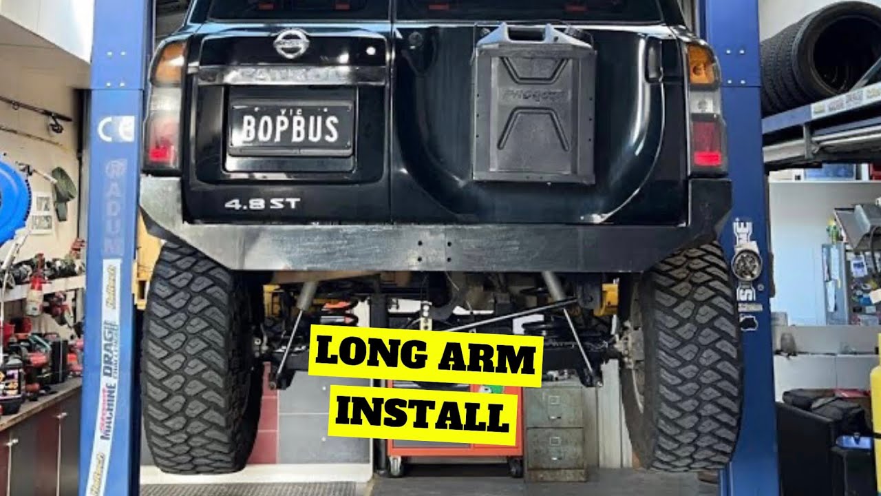 GU Patrol Diff Bracing and Long arm Install - YouTube