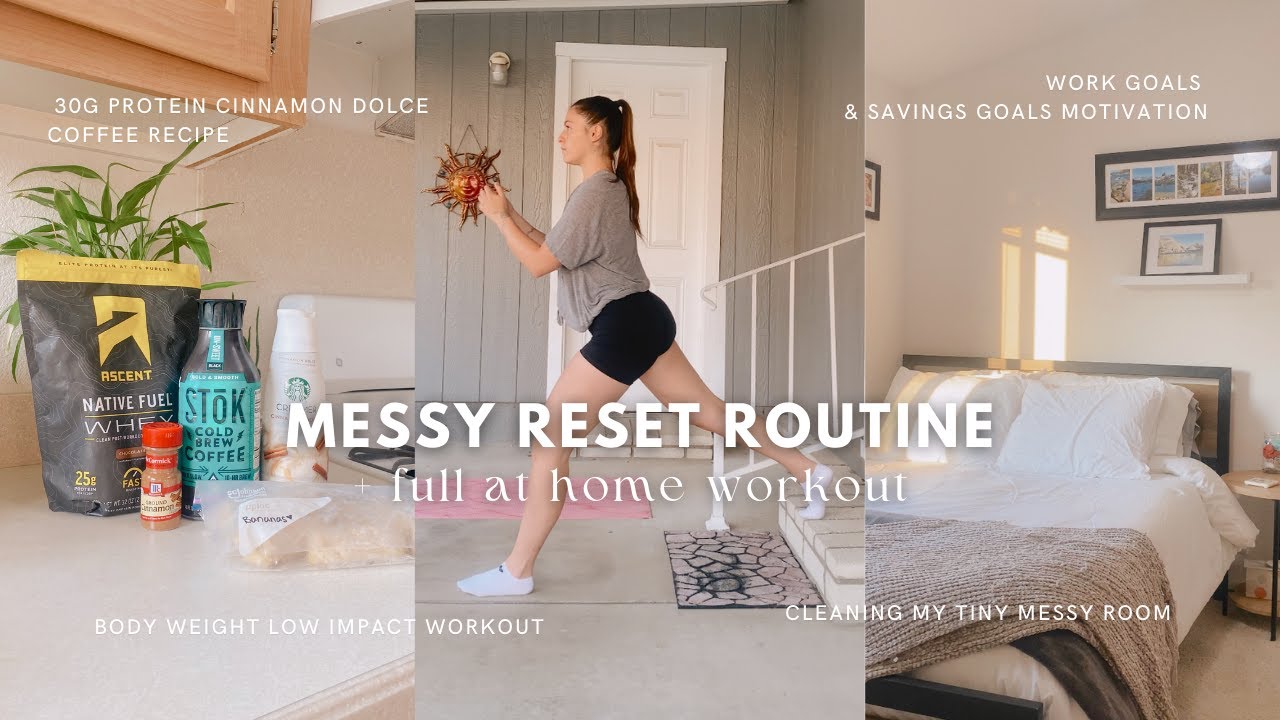 CHAOTIC Motivating Reset Routine | going over goals, cleaning ...