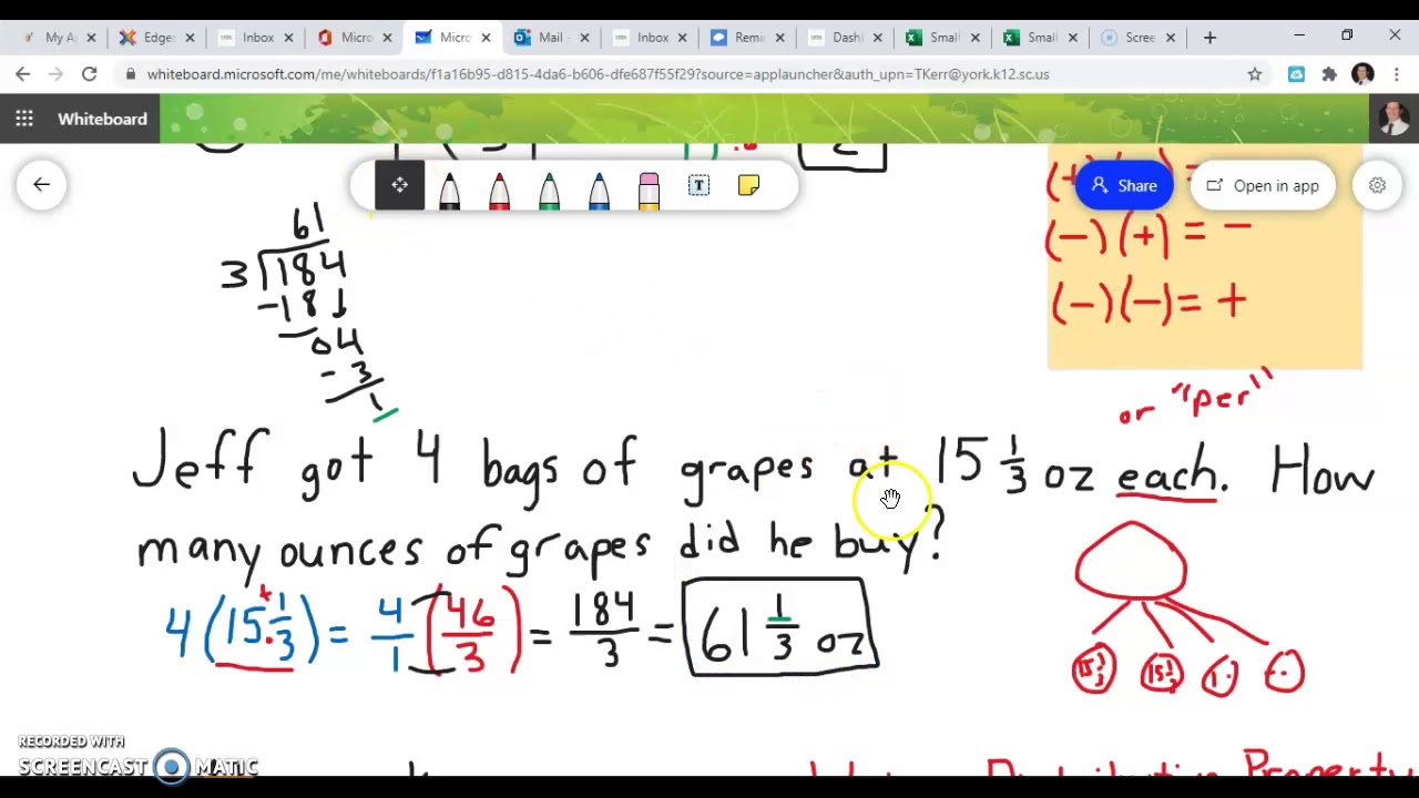Multiplying Fractions Notes - YouTube