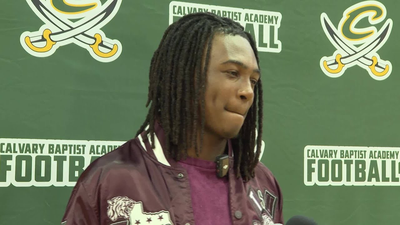 Calvary's Kaleb Tucker signs with Texas Southern - YouTube