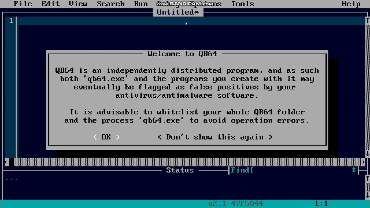 Qbasic Program Installation on windows 10 and 11 - YouTube