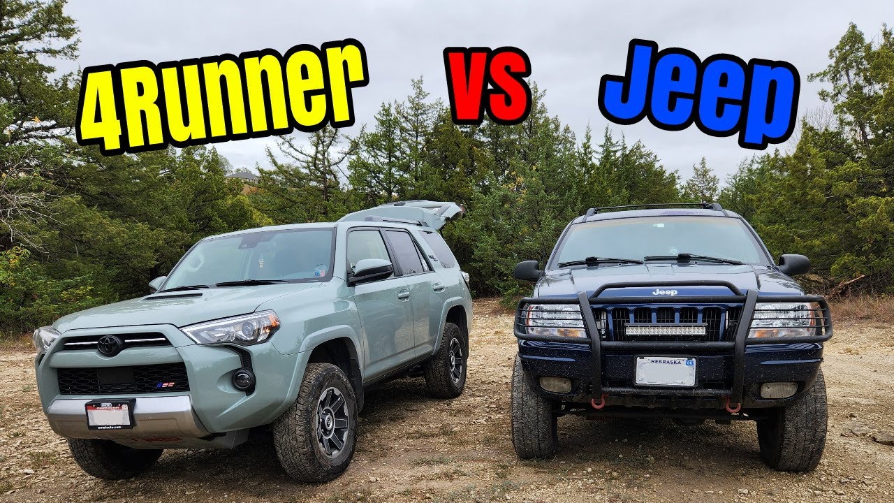 Stock 2023 4runner VS Lifted Jeep WJ - YouTube