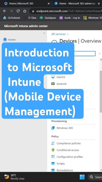 Introduction to Microsoft Intune | Full Video Link - YouTube