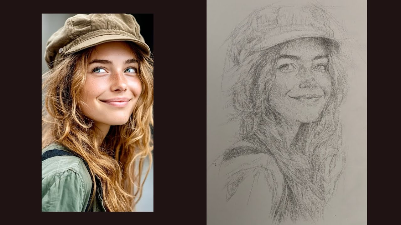 How to Draw a Portrait for Beginners: Step-by-Step Process A Unique ...