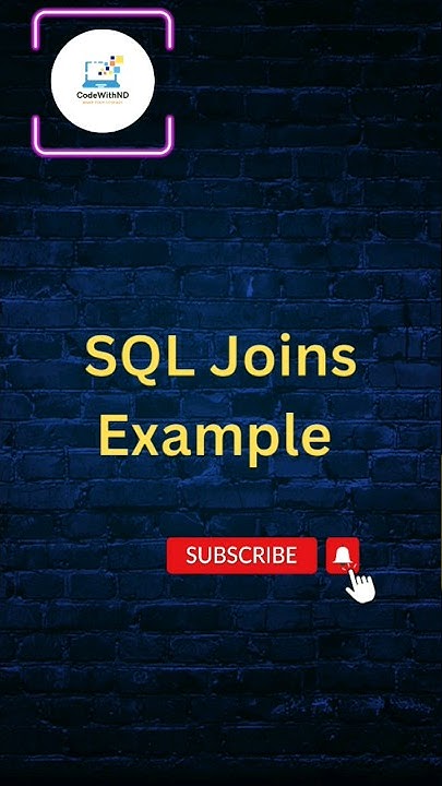 SQL JOIN Example #codewithnd #learnsql #sqlqueries #shortfeed #sqlqueries #trending - YouTube