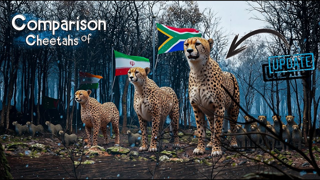 Cheetah Population Comparison by Country (2025) - YouTube