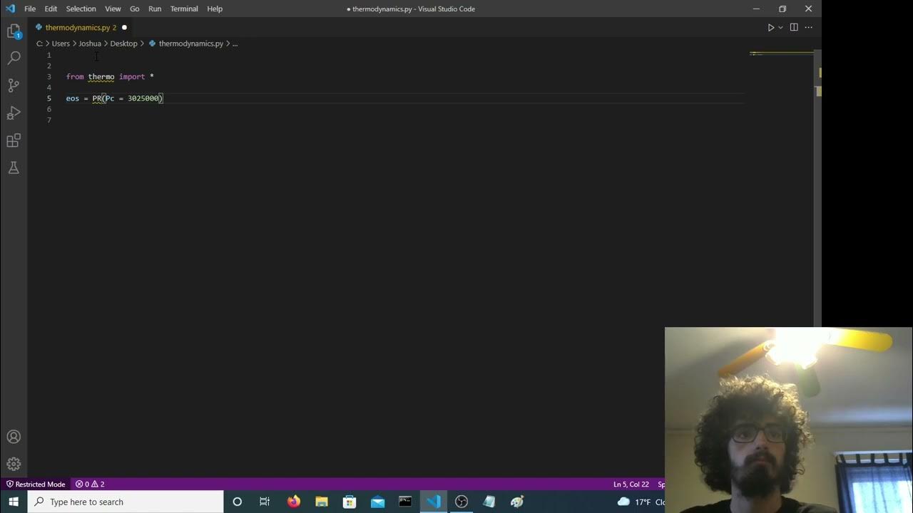 Using a thermodynamics library in Python - YouTube