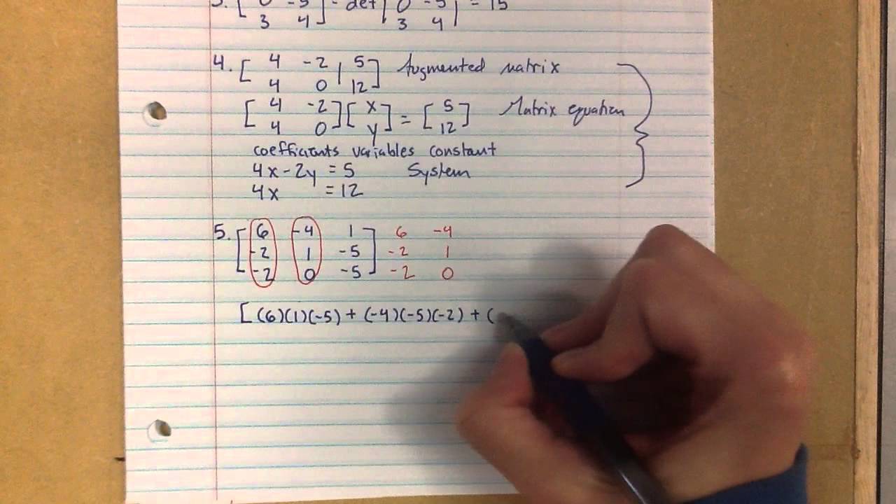3x3 Determinants and Calculator - YouTube