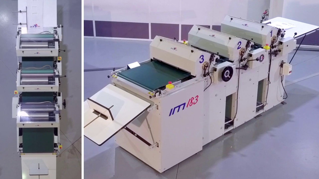 DCM IM183 Flexo printing for carrier bags - YouTube