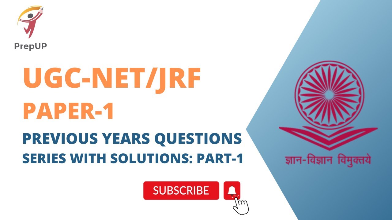 UGC NET JRF Paper-1: Previous Year Questions Series: Part-1 #ugcnet # ...