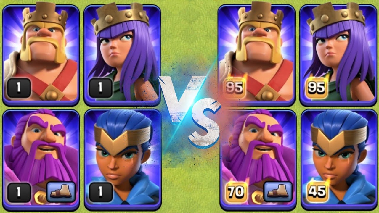 Level 1 Heroes vs Max Level Heroes | Clash of Clans - YouTube