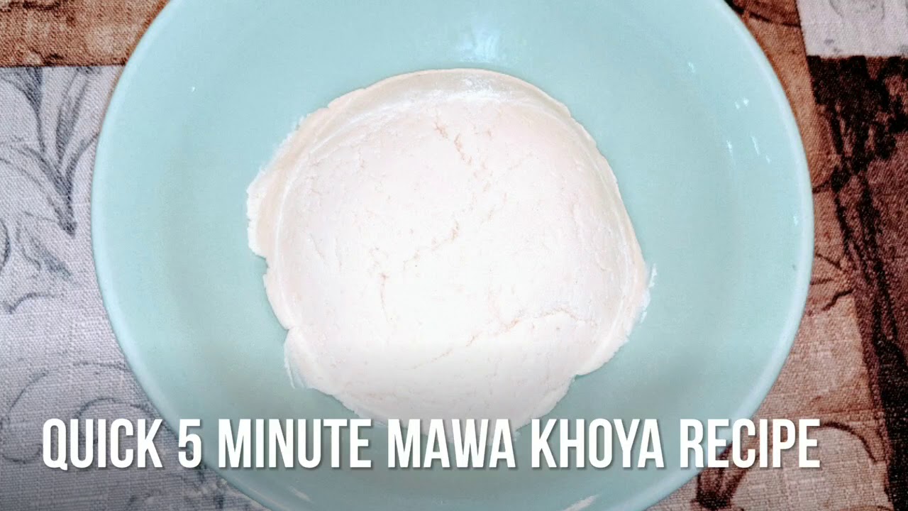 Quick 5 Minute Mawa Khoya Milk Cake Dessert Recipe - YouTube