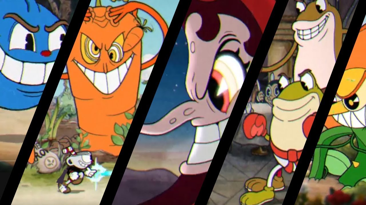 Cuphead - World 1 - All Bosses HD - YouTube