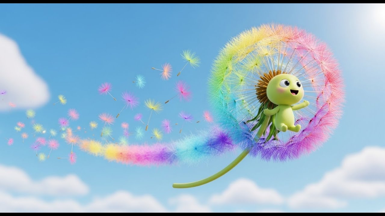 Dreamy Dandelion Driftwood 🌼🌬️ | Soothing Nursery Rhyme for Toddlers ...