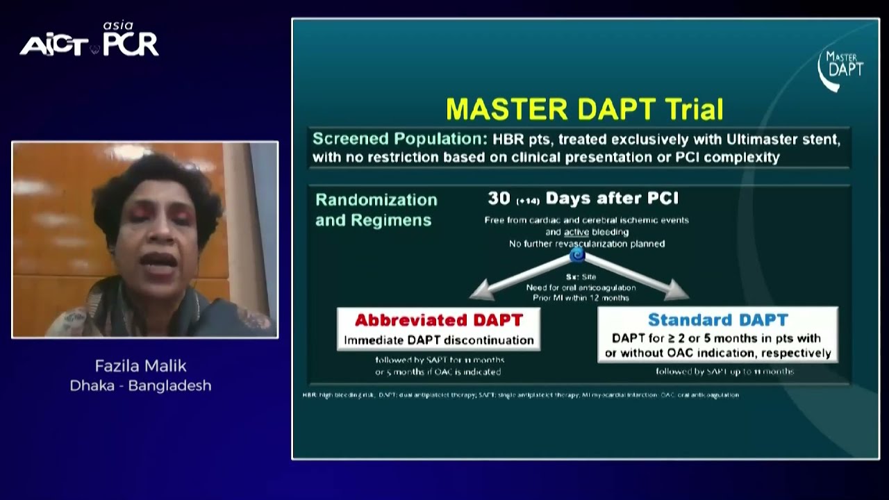 MASTER DAPT trial: Dual antiplatelet therapy after coronary stenting ...