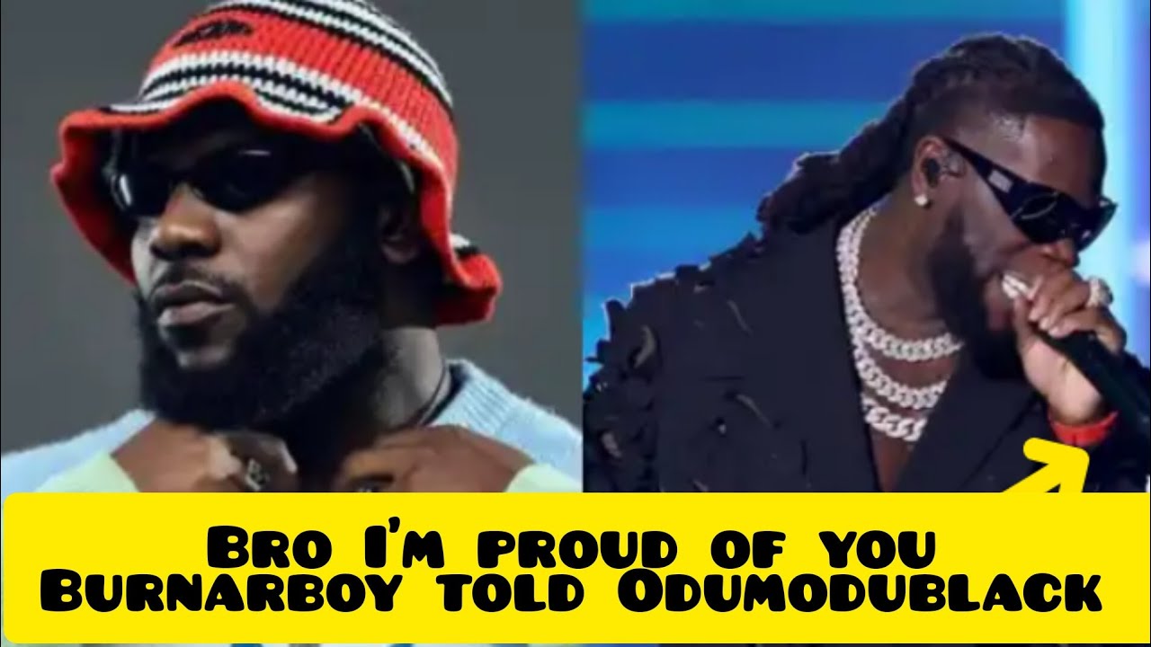 Burner boy and Odumodublack exchange pleasantries as burner boy told ...