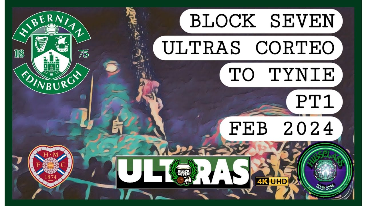 📣-HIBS & MARSEILLE ALLEZ ALLEZ - BLOCK SEVEN ULTRAS CORTEO TO TYNIE ...
