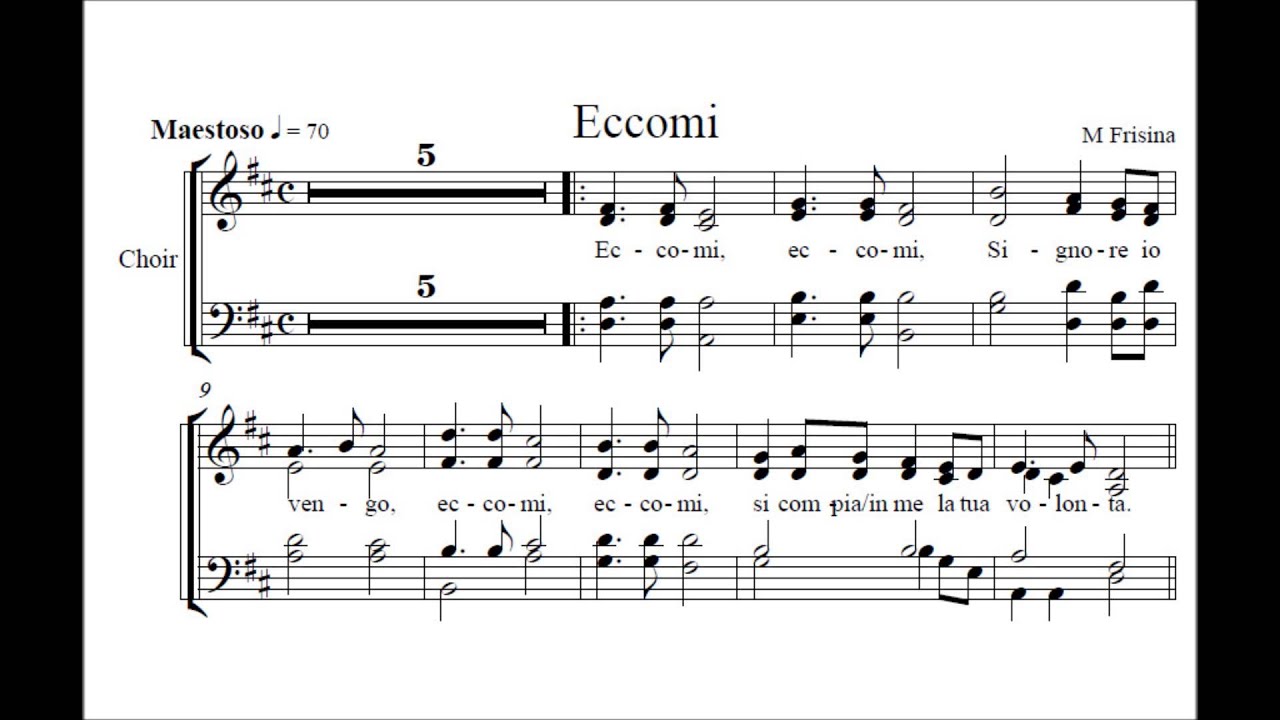 Eccomi - Marco Frisina - YouTube