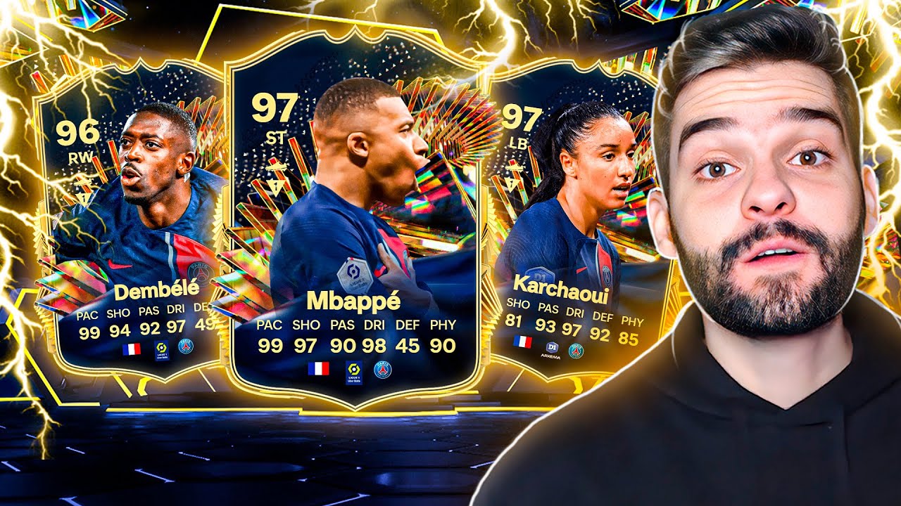 IHHHHH MBAPPÉ 97 TOTS TÁ NO GARANTIA LIGUE 1! ULTIMATE TEAM EAFC 24 ...