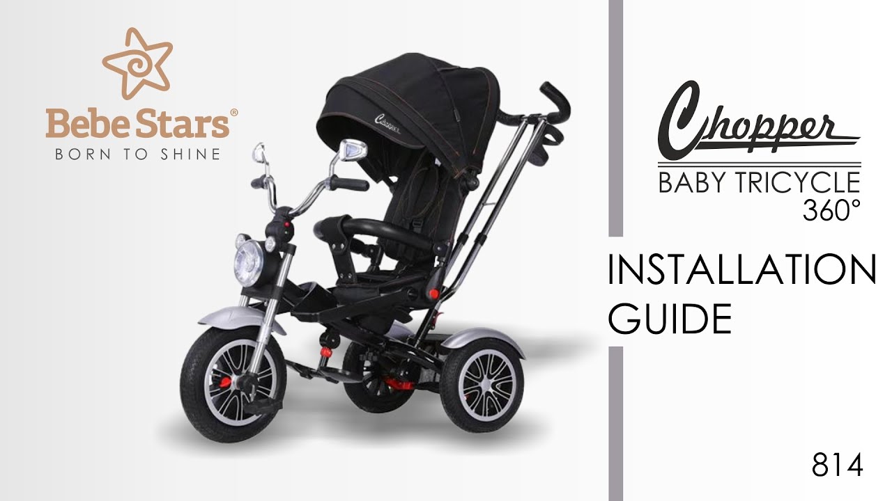 Chopper 6in1 Baby Tricycle 360° Installation guide - YouTube