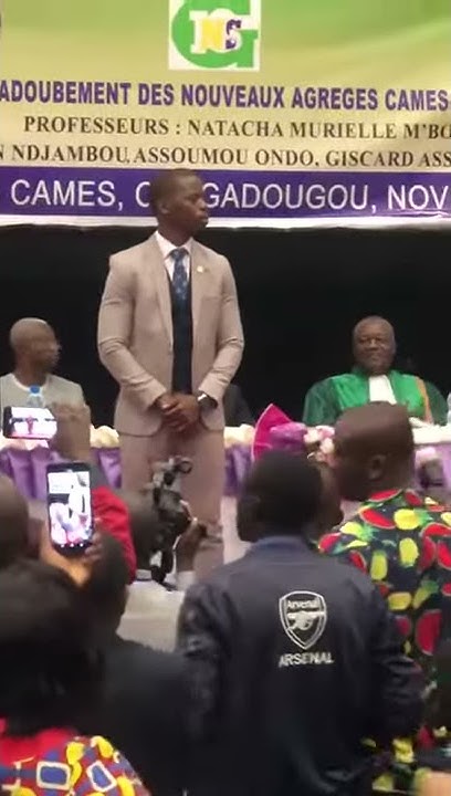 Assoumou Ondo : Cérémonie d'Adoubement des Lauréats Gabonais (CAMES) - YouTube