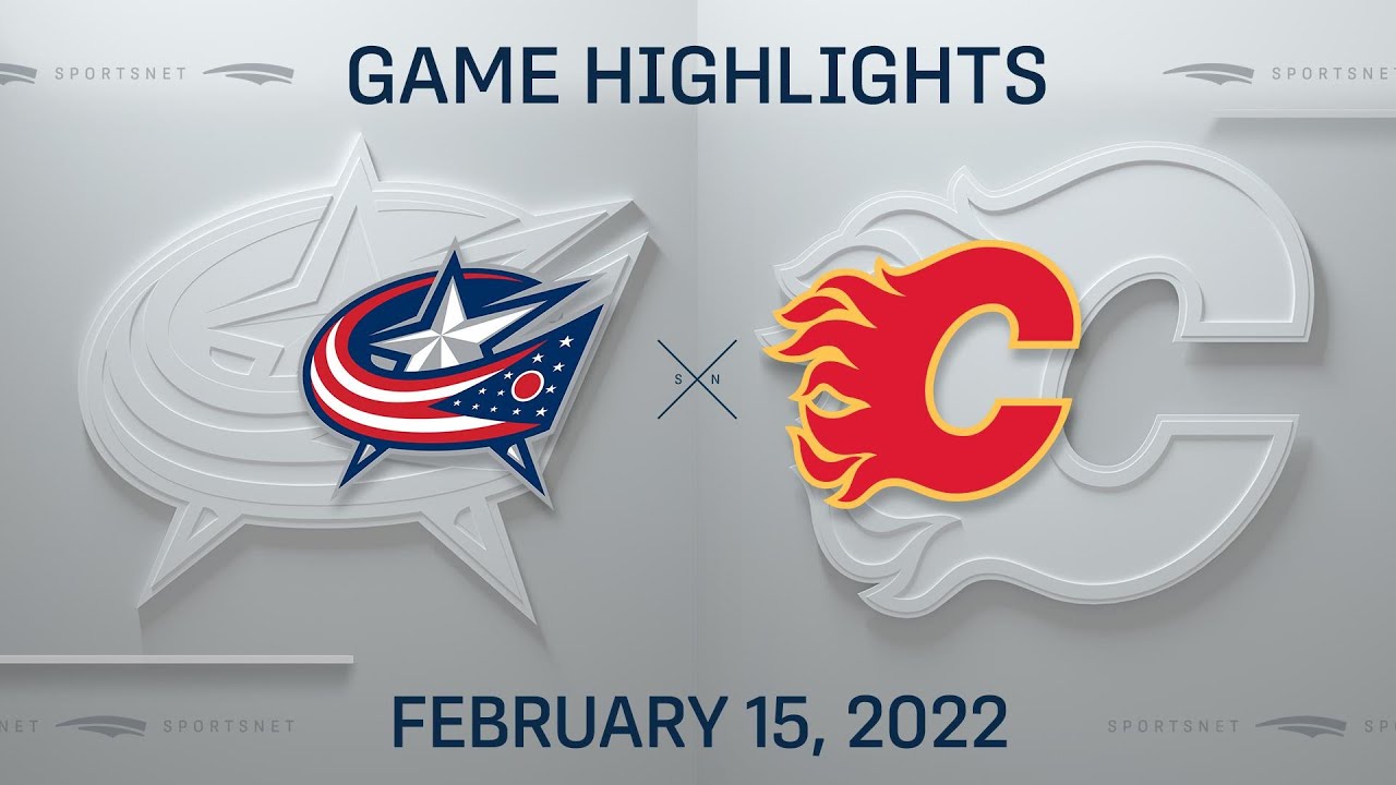 NHL Highlights | Blue Jackets vs. Flames - Feb. 15, 2022 - YouTube