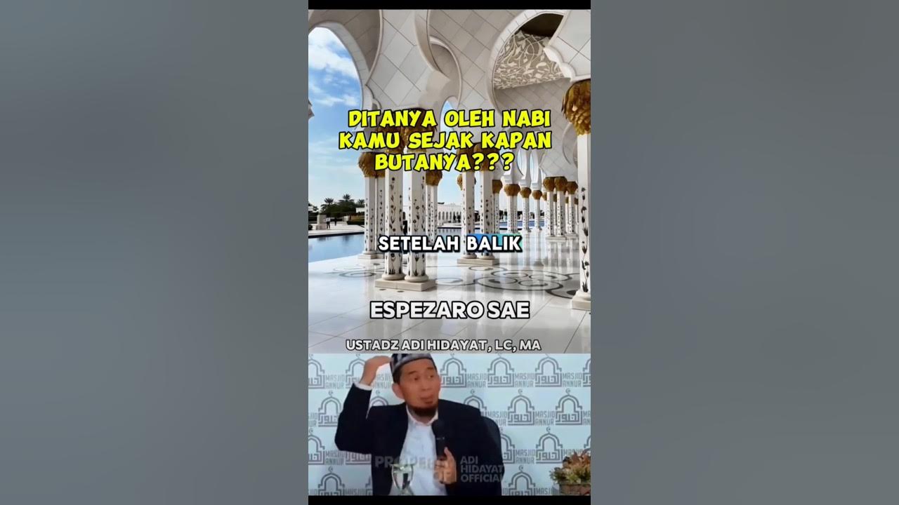 DARI SEJAK KECIL ITULAH JAMINAN MU SUDAH SURGA #ustadzadihidayat #islamicshorts #dakwah #fyp # ...