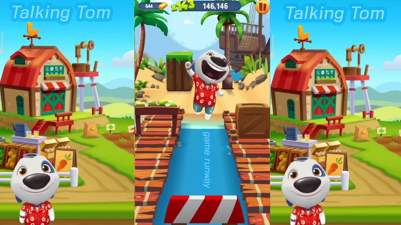 Talking Tom Gold Run 3D Android gameplay😻~ mobile gameplay video | Game ...