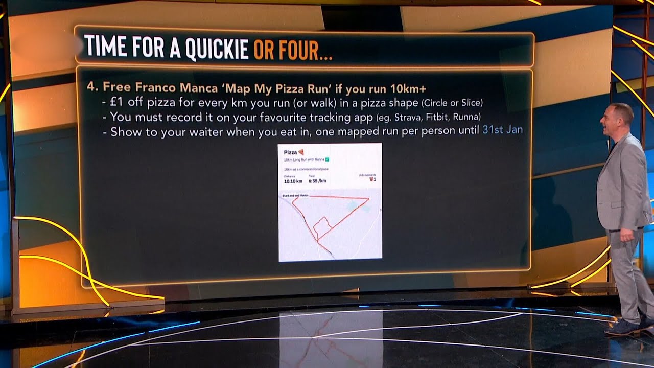 Martin Lewis: Run away with free Franco Manco Pizza - YouTube